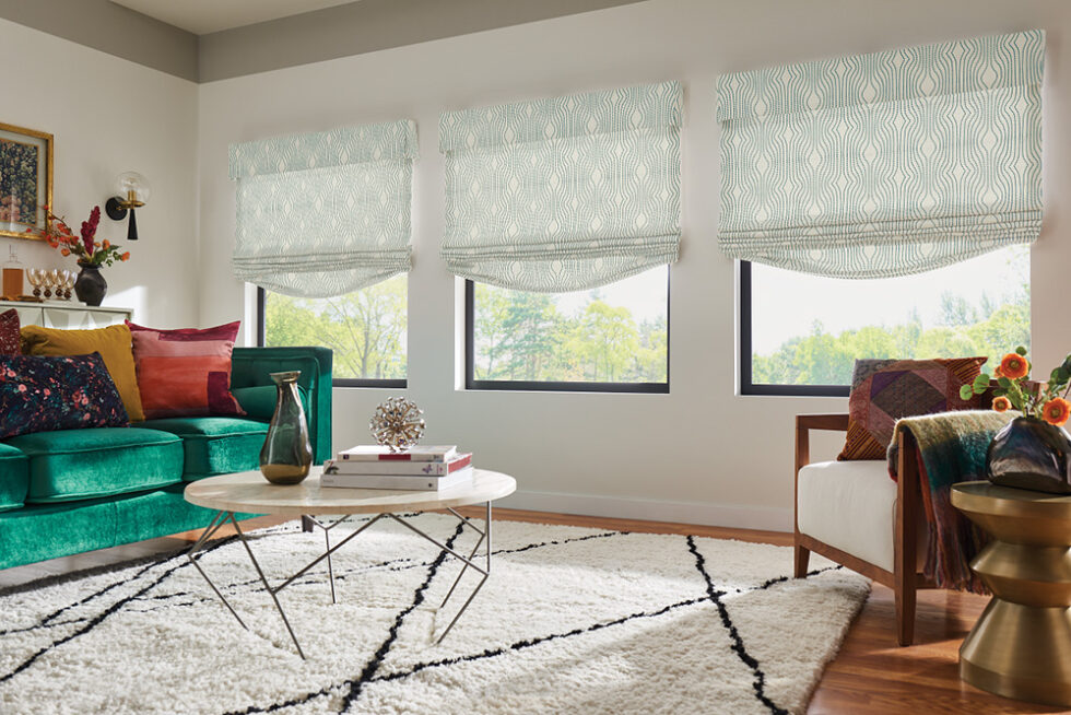 Custom Roman Shades - Made in the Shade